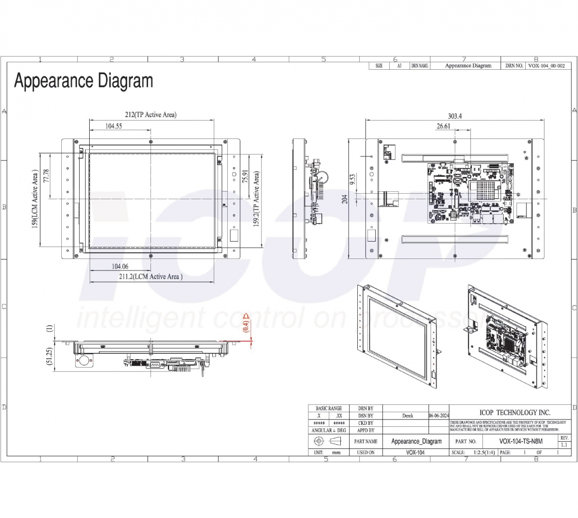 ICOP Technology Inc. - VOX-104-TS-N8M