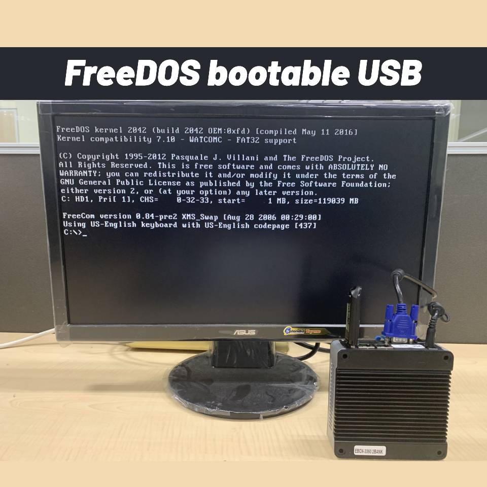 ICOP Technology Inc. - [Technical tips] Make the FreeDOS bootable USB ...