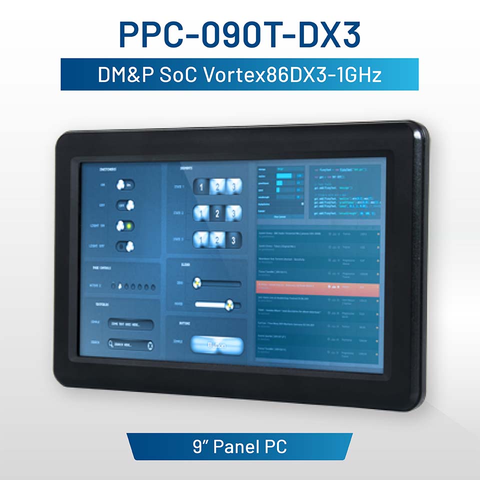 ICOP Technology Inc. - Panel PC with 7 RS232 ports and Power over ...