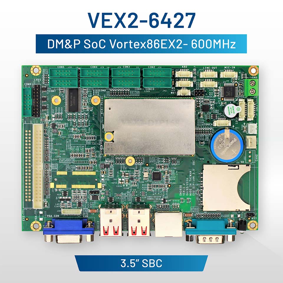 ICOP Technology Inc. - VEX2-6427, A 3.5” Fanless x86 CPU Board with 10 ...