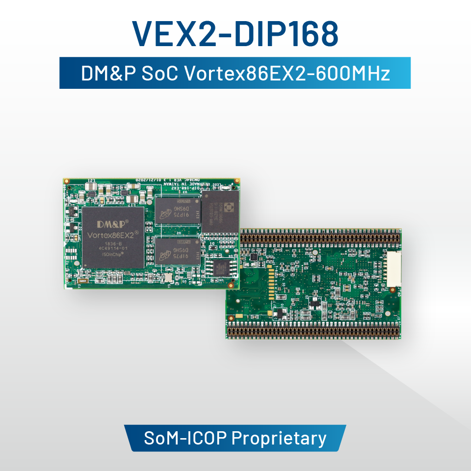 ICOP Technology Inc. - VEX2-DIP168: Un potente y compacto SoM (System ...