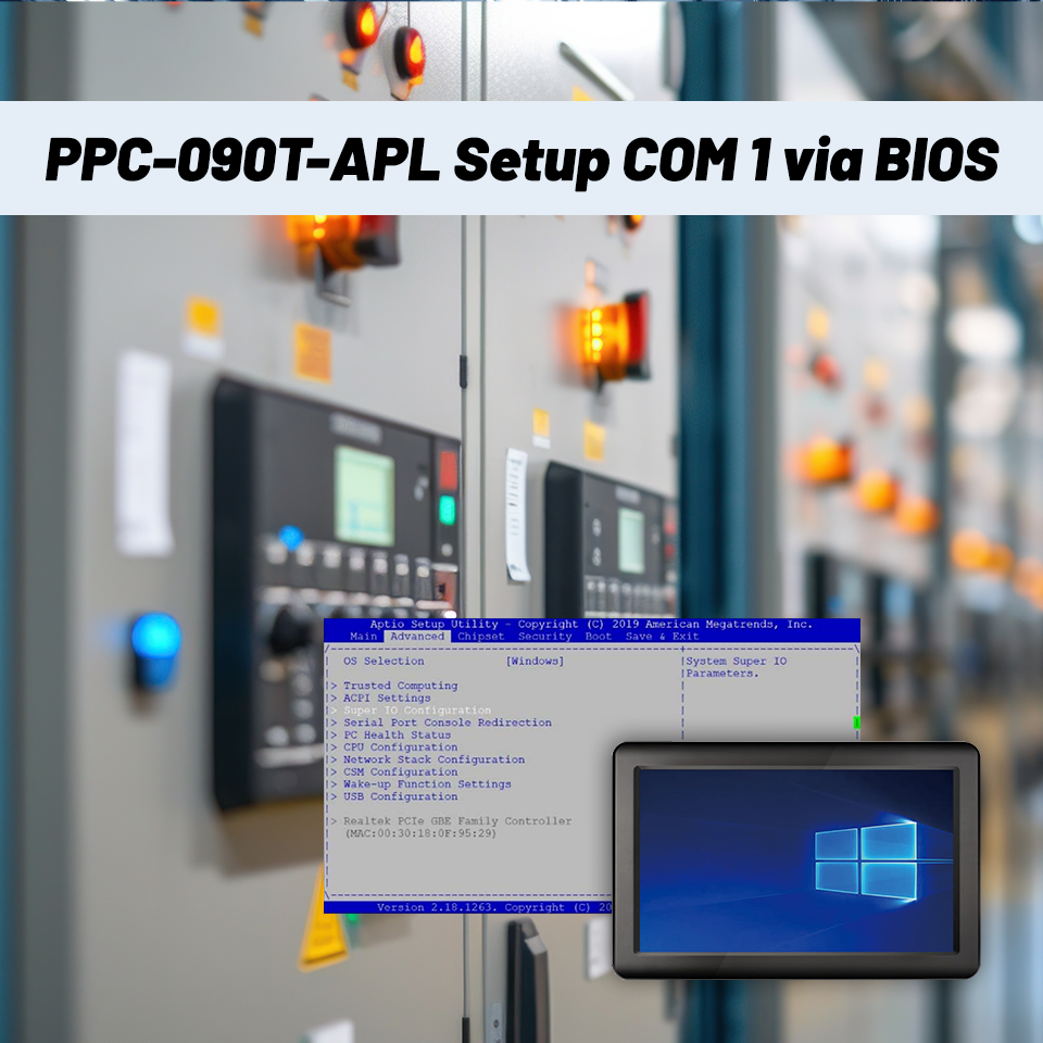 ICOP Technology Inc. - [技術ティップス] PPC-090T-APLを使用してBIOS経由でCOMポート1を設定する