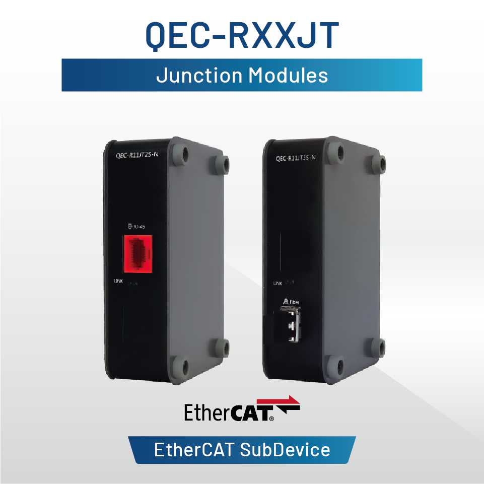 ICOP Technology Inc. - EtherCAT SubDevice Junction Modules: QEC-RXXJT Series, With Fiber Optics ...