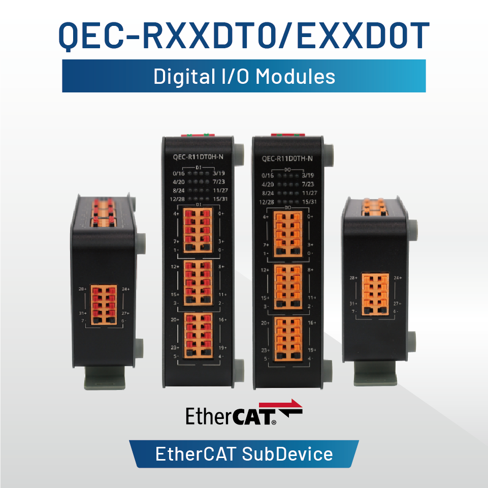 ICOP Technology Inc. - QEC-RXXDT0 and QEC-RXXD0T, EtherCAT SubDevice 32 channels Digital I/O ...